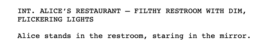 Take Two: Writing and Formatting Sluglines - Writer's Digest