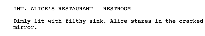 Take Two: Writing and Formatting Sluglines - Writer's Digest