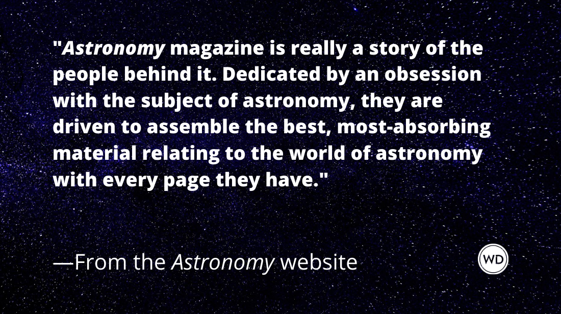 Astronomy: Market Spotlight - Writer's Digest