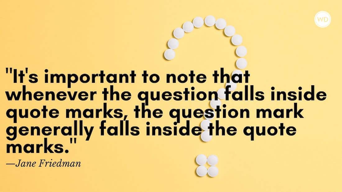 Question Mark Placement in Dialogue - Writer's Digest