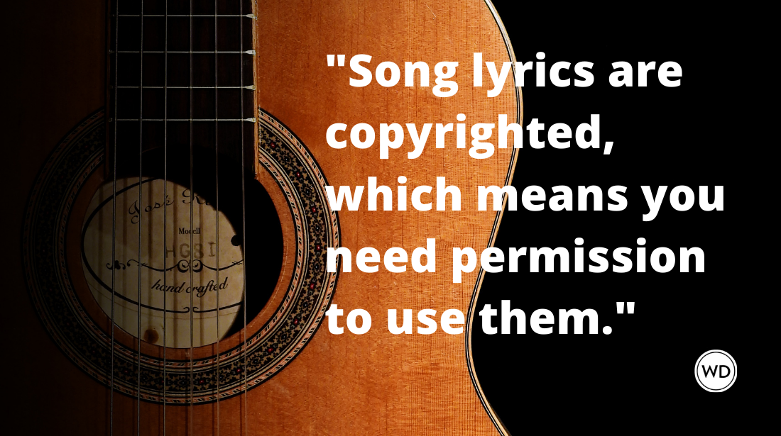 Can I Use Song Lyrics in my Manuscript? - Writer's Digest