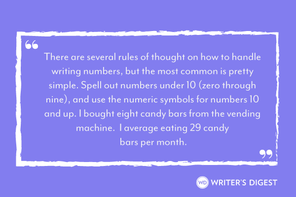 When Do I Spell Out Numbers? (Grammar Rules) - Writer's Digest
