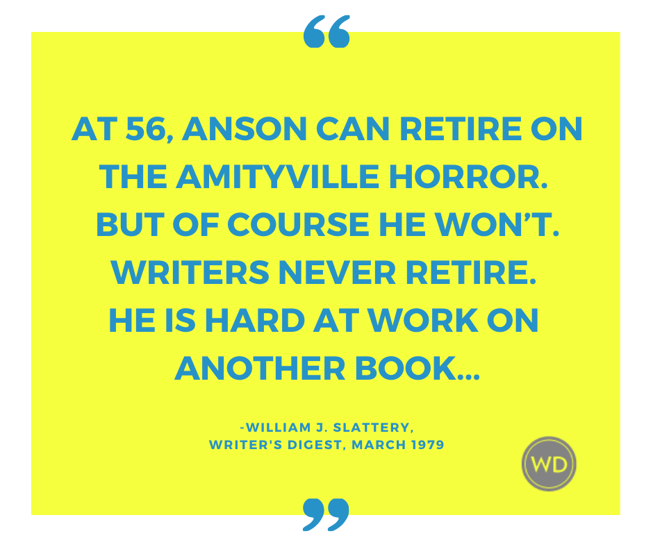 Vintage WD: Jay Anson, The Man Who Wrote The Amityville Horror