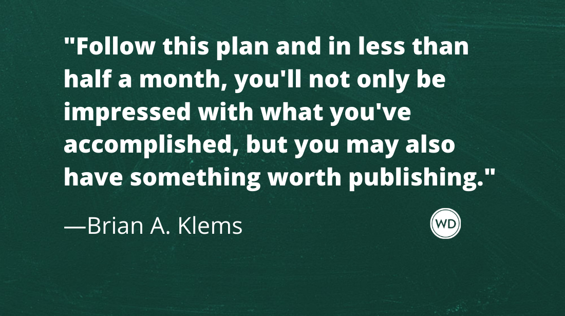 A 12-Day Plan of Simple Writing Exercises - Writer's Digest