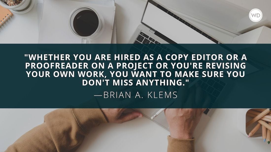 The Copy Editing and Proofreading Checklist All Writers Need