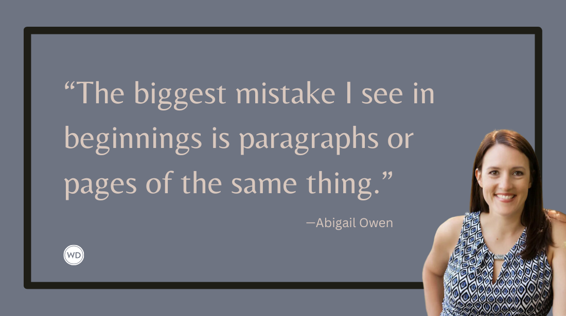 Top 4 Tips for Writing Great Beginnings - Writer's Digest